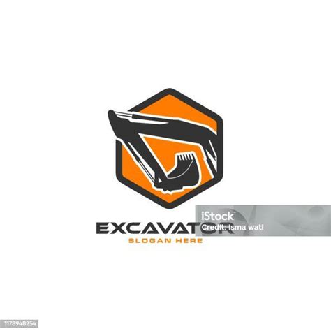 흰색 배경에 고립 된 현대적인 플랫 스타일의 굴삭기 디자인 중장비 건설 산업 등에 대한 기호 기호 웹 사이트 디자인 기호 기호