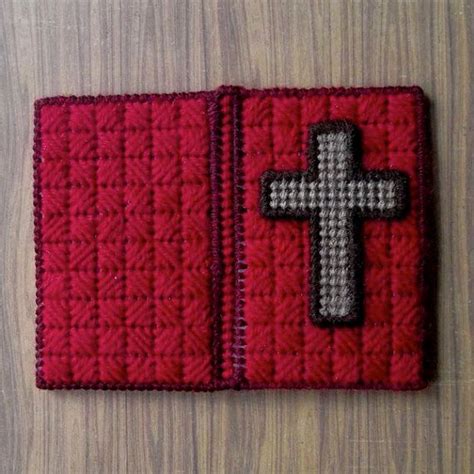 Plastic Canvas Prayer Card Holder Holds Cards 2 12 Inches Etsy