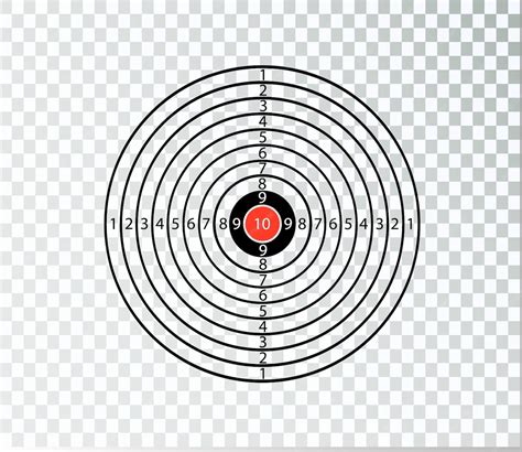 Premium Vector Target Life Size Blank Blank Mockup For Shooting From