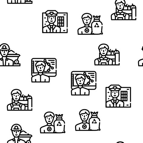Male Occupation Job Vector Seamless Pattern 17313652 Vector Art At Vecteezy