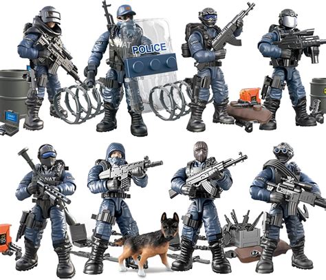 Meiest Swat Model Equipment Assembly Building Block Toys8