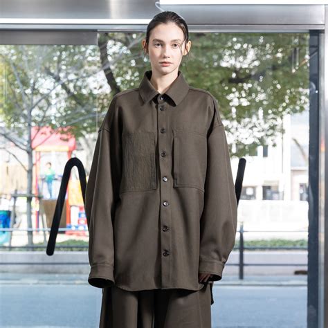 Voaaov Vosh K43 Bishu Wool Oni Surge Oversize Shirt Hideandseekstore