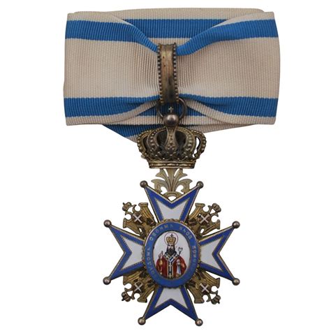 Kingdom Of Serbia Order Of St Sava Commander Iii Class Militaria For Sale