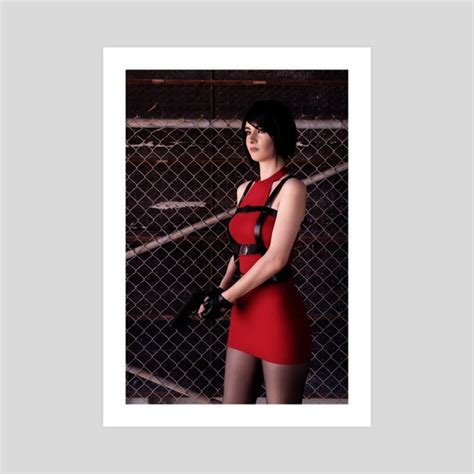 25 Ada Wong Cosplay An Art Print By Ally Auer Inprnt
