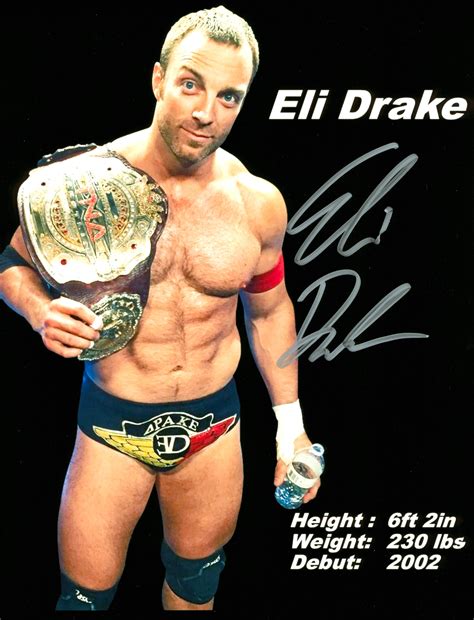 Eli Drake La Knight Signed 8x10 Photo Signed By Superstars