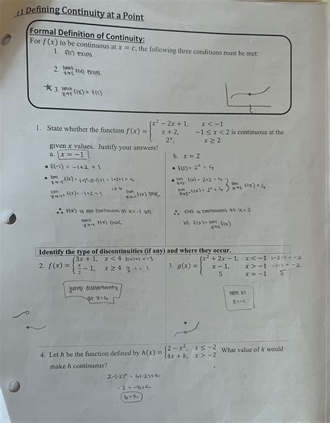 111 Defining Discontinuity At A Point Studocu