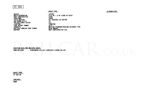 Class 104 Dmu 3 Car Diagrams And Works Pics