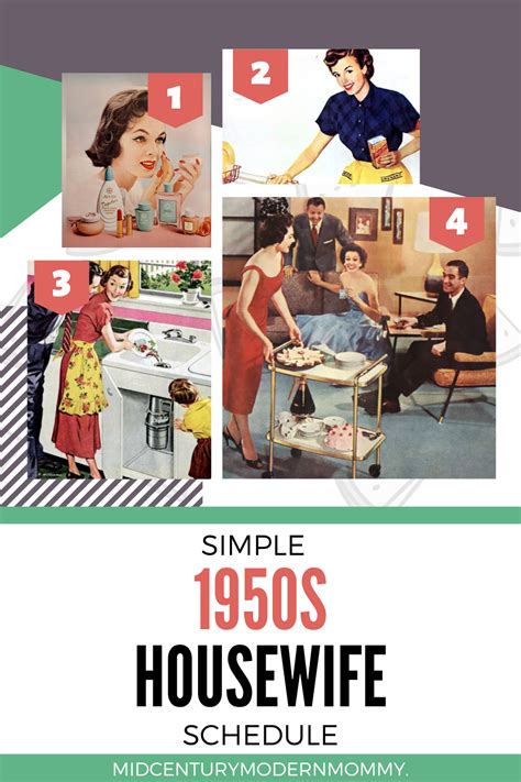 Simple Vintage Housewife Schedule A Guide To Managing Your Household