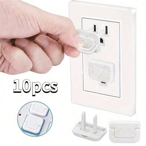 51015203050 Pcs Electrical Safety Plug Covers White Shock Proof