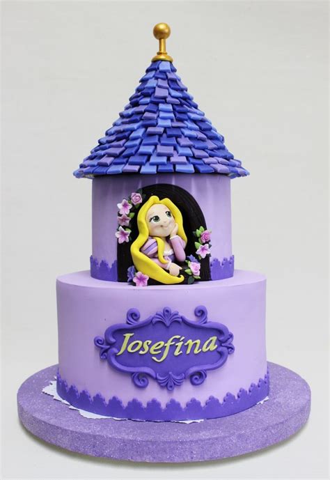 Rapunsel Tangled Cake Violeta Glace Rapunzel Cake Rapunzel Birthday Cake Disney Cakes