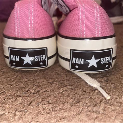 Pink Off Brand Converse • Good Condition Worn Bm Depop