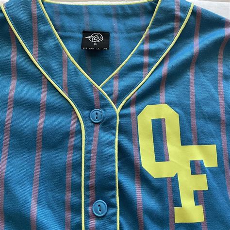 Odd Future Womens Blue And Green Top Depop