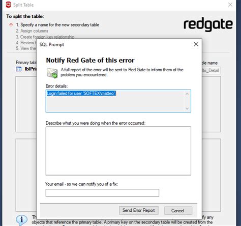 Sql Prompt 1042 In Ssms 186 Error With Find Invalid Object Smart Rename And Split Table