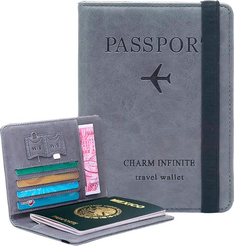 Bluelander Porta Pasaporte Con Protección Rfid Porta Pasaporte Y Visa