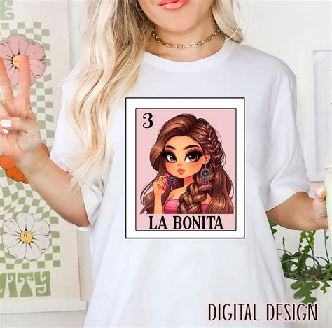 La Bonita Loteria Card Sublimation Design Digital Download Etsy