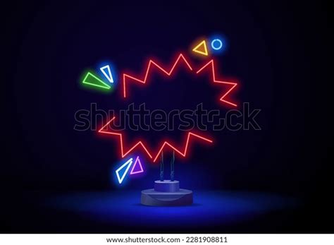 Vector Realistic Isolated Neon Sign Balloon Stock Vector Royalty Free