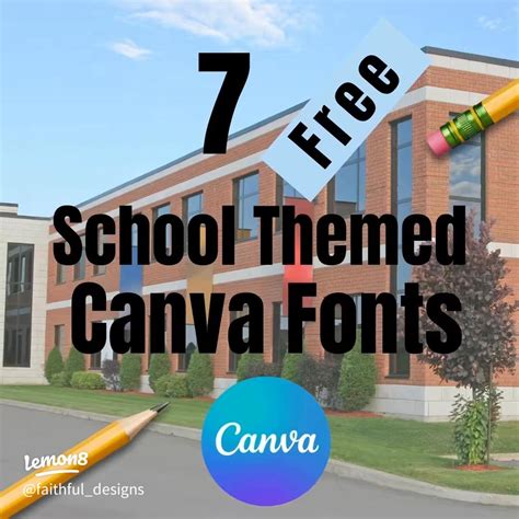 Free Canva Fonts For Teachers 👩🏾‍🏫 🍎 Gallery Posted By Faithful