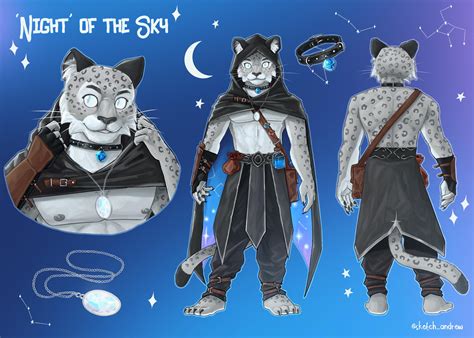 Reference Sheet Commission For A Dnd Tabaxi Oc Rfurry