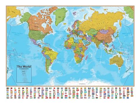World Flag Map Png