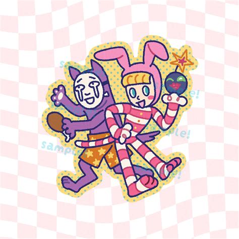 Popee The Performer Vinyl Glitter Stickers Kedamono And Popee Etsy