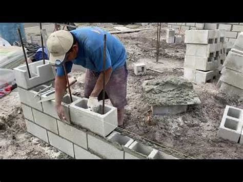 Técnicas Para Pegar Bloque De Cemento Muy Rápido Youtube Argamassa