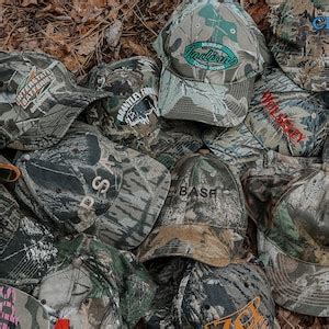 Vintage Camouflage Hats 80s 90s Style Camo Hats Snapbacks Trucker Hats