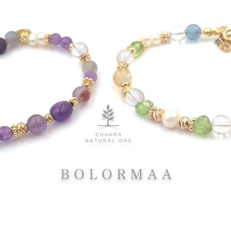 博洛瑪 Bolormaa 可調式手鍊 橄欖石 螢石 白水晶 黃塔晶 貝珠 蘇螢石 紫水晶 月光石 紫幽靈 蝦皮購物