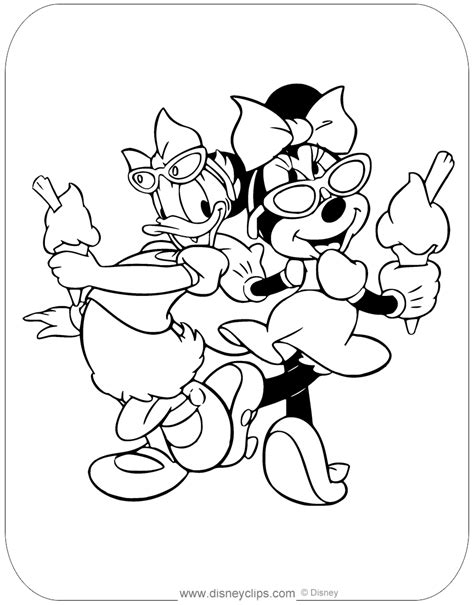 Minnie Mouse And Daisy Coloring Pages 2025