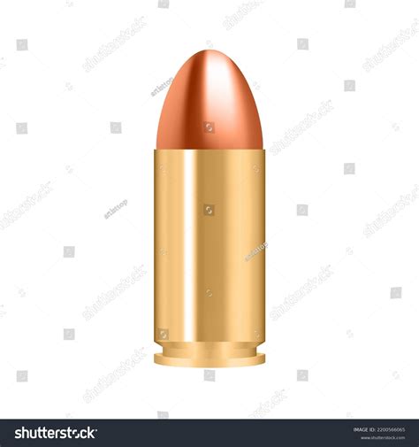Gun Bullet Vector Isolated Illustration 9 Stock Vector Royalty Free