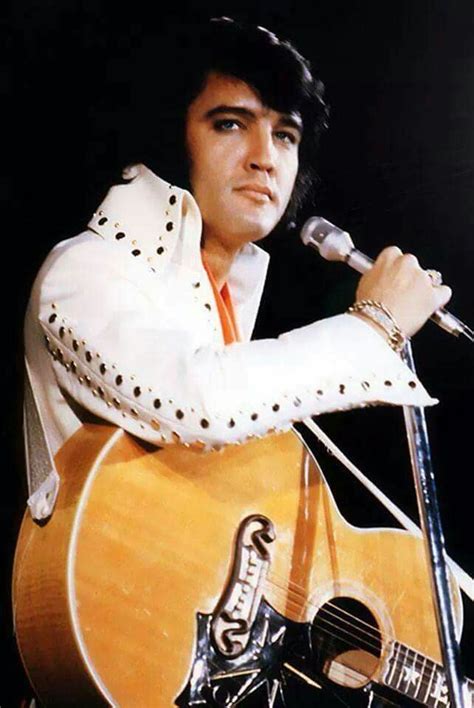 Elvis Presley Elvis On Stage Around 1970 Wearing His Nail Swirl