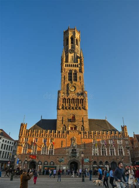 The Belfry Of Bruges Belfort Van Brugge Editorial Stock Image Image
