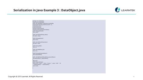 Ppt Serialization In Java Powerpoint Presentation Free Download Id