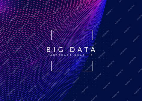 Premium Vector Big Data Background Technology For Visualization