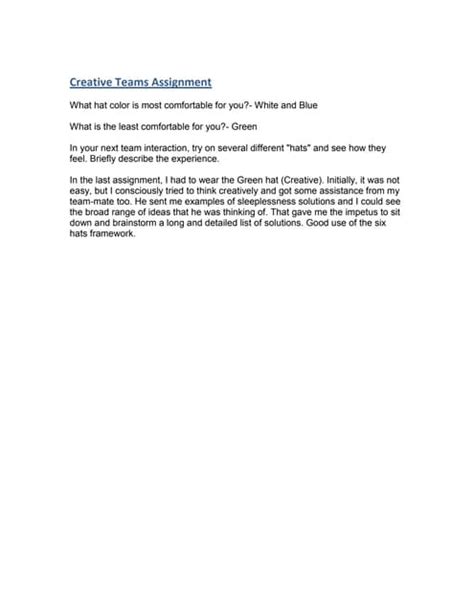 Creative Teams Assignment Amit Anand Docx
