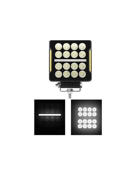 Farol De Trabalho Led Quadrado Posição Branca