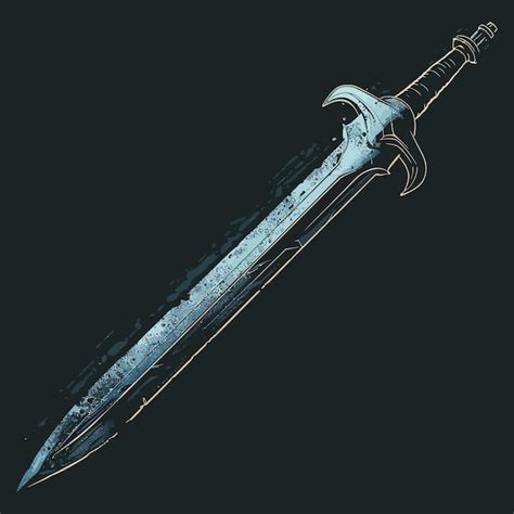 Premium Vector Spartanswordfrontattackvectorillustration