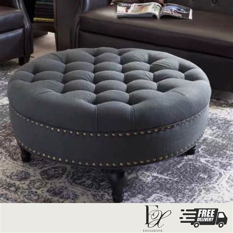 Premium Round Bench Sofa Stool Seat Exclusivia