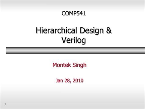 Ppt Comp541 Hierarchical Design And Verilog Powerpoint Presentation