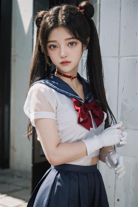 A Close Up Of A Woman In A Uniform Posing For A Picture Seaart Ai