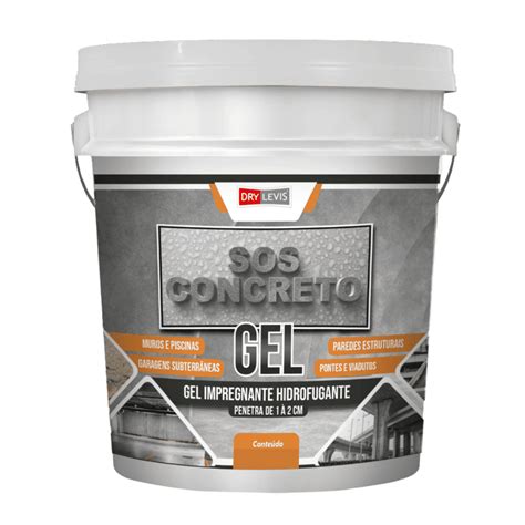 Gel Impermeabilizante Para Reboco Sos Concreto Gel 900ml Shopee Brasil