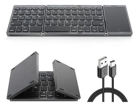 Teclado Táctil Bluetooth Plegable De Tableta Teléfono Móvil Cuotas Sin Interés