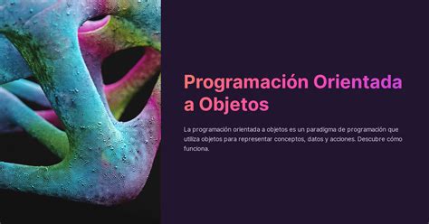 Programación Orientada a Objetos