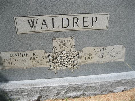 Beatrice Maude Kent Waldrep 1910 1960 Find A Grave Memorial