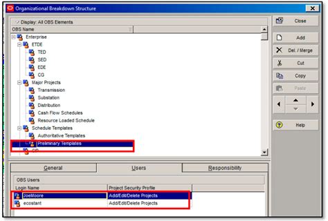 Maintaining And Security For P6 Templates Drmcnatty And Associates