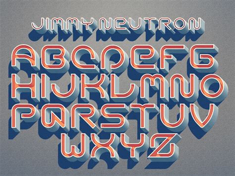 Jimmy Neutron Typeface By Jimmy Weber On Dribbble