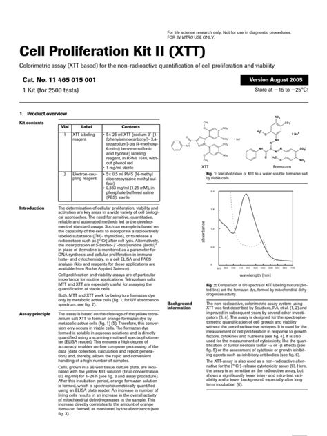 Xtt Protocol Download Free Pdf Assay Cytotoxicity