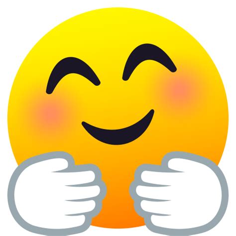 🤗 Smiling Face With Open Hands On Joypixels 60