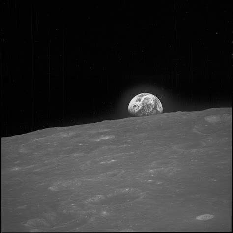 Friends Of Nasa Earthrise 1968 Nasa Apollo 8 Commander Frank Borman