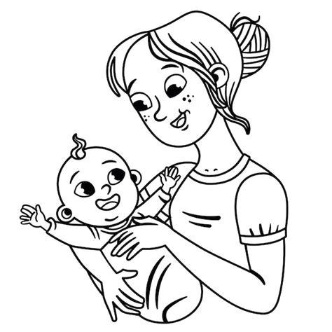 Mother Clipart Images Black And White