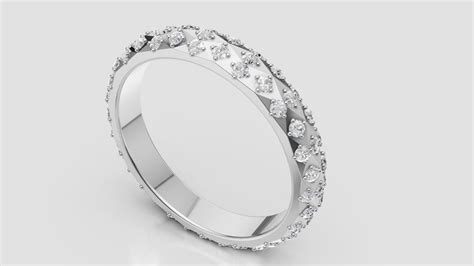 3d Faceted Diamind Ring Turbosquid 2323810